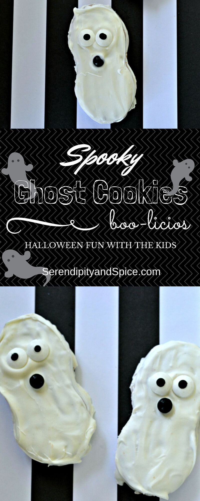 Spooky Ghost Halloween Cookies - Serendipity And Spice