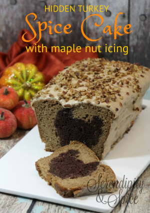 Hidden Turkey Spice Cake Recipe - Serendipity And Spice