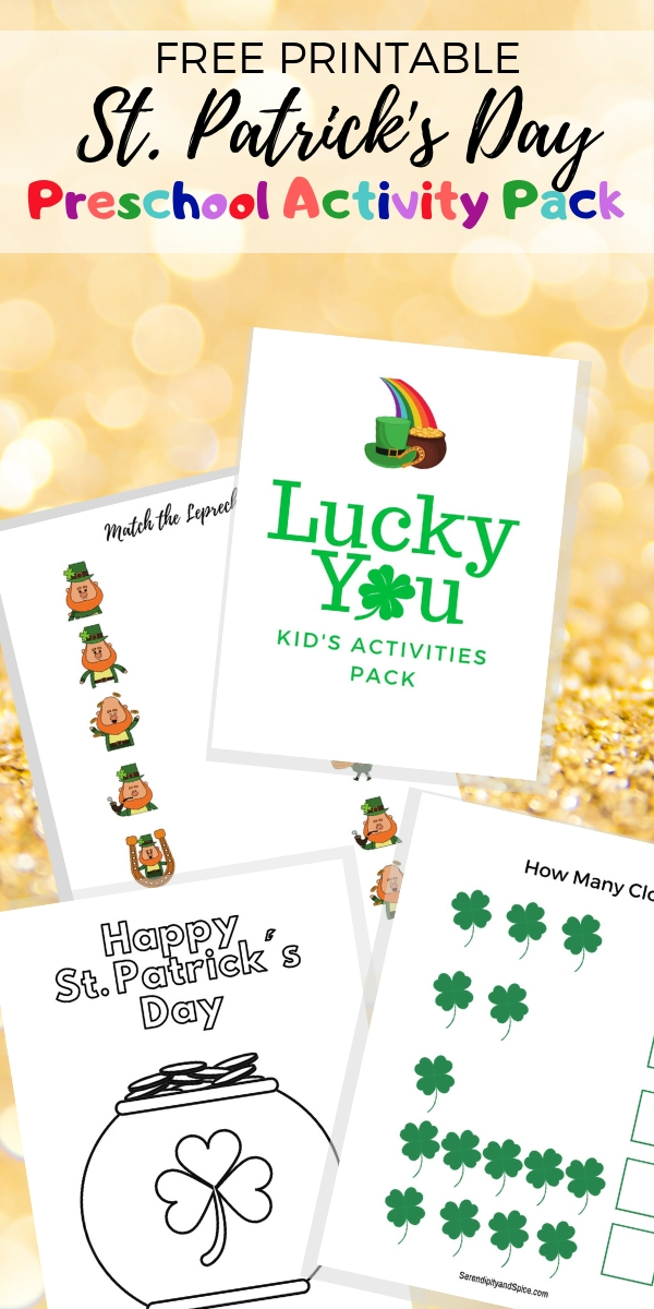 Free Printable St. Patrick's Day Kids Activity Pack - Serendipity And Spice
