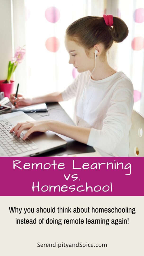 Homeschool Vs. Remote Learning - Serendipity And Spice