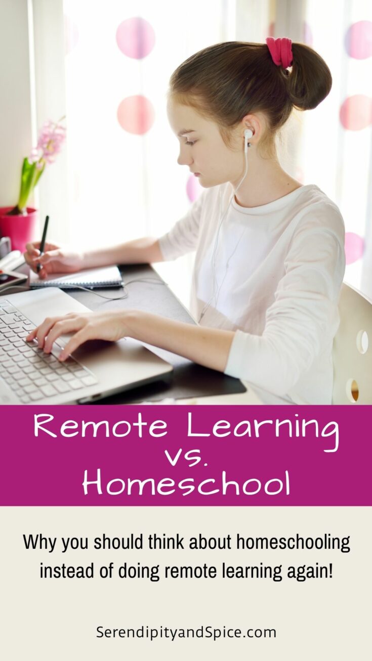 Homeschool Vs. Remote Learning - Serendipity And Spice