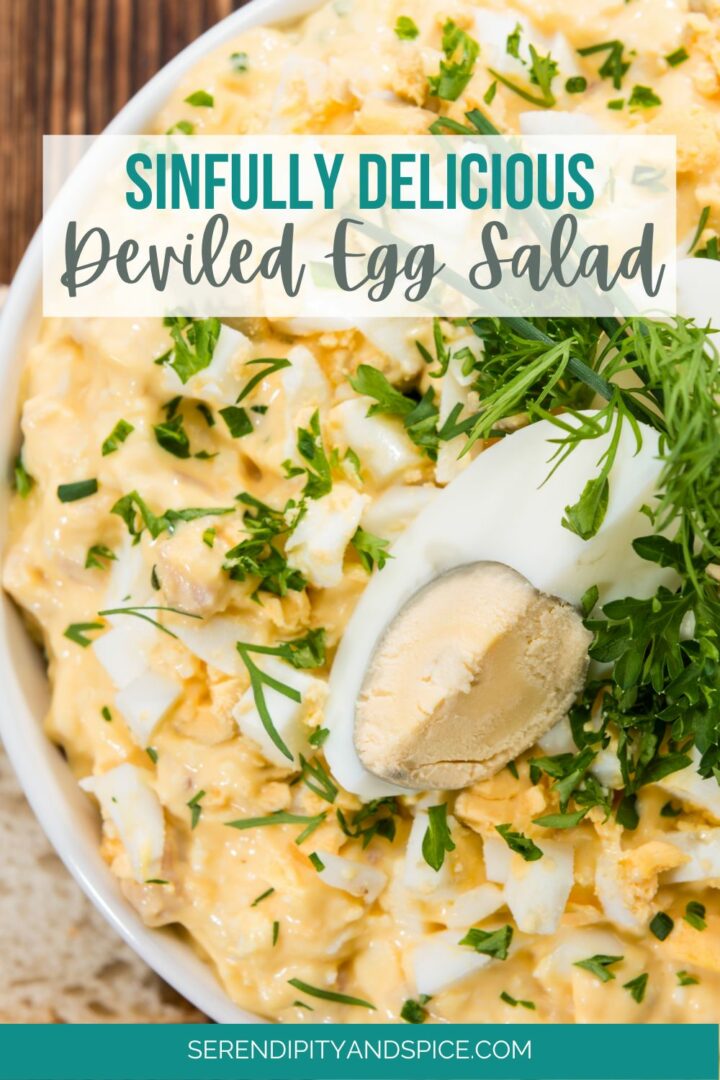 Sinfully Delicious Deviled Egg Salad Recipe - Serendipity And Spice