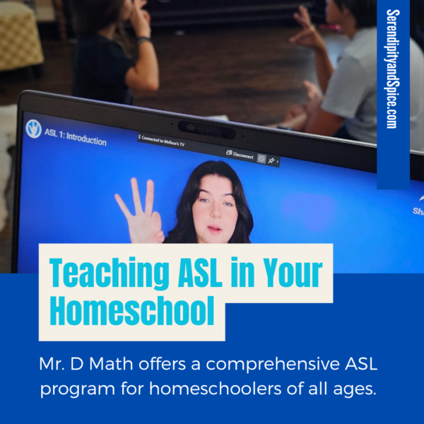 Adding Sign Language To Your Homeschool - Serendipity And Spice
